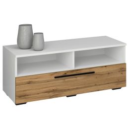Lowboard Arila Wei&szlig;/Honigeiche