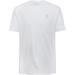 Kleinigkeit Big Palms T-Shirt Herren - Gr&ouml;&szlig;e XXL - wei&szlig;