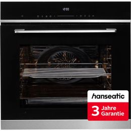Hanseatic Einbaubackofen "7NM30T0-E111E00", Energieeffizienz: A+ (A+++-D), schwarz, B:59,5cm H:59,5cm T:56,5cm, Back&ouml;fen, inkl. 3 Jahre Herstellergarantie, Einbaubackofen