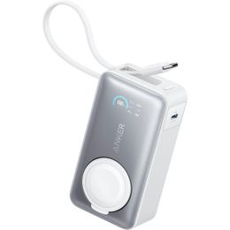Anker Powerbank "MagGo Powerbank (10.000mAh, 35W, f&uuml;r Apple Watch)", schwarz, 10.000mAh, Akkumulatoren