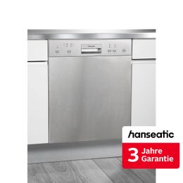 Hanseatic Unterbaugeschirrsp&uuml;ler "HGU6082D137709HI", Energieeffizienz: D (A-G), silber (edelstahl), B:59,8cm H:81,5cm T:57cm, Geschirrsp&uuml;ler, inkl. 3 Jahre Herstellergarantie