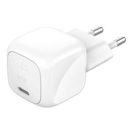 Belkin USB-Ladeger&auml;t "BoostCharge Kompaktes USB-C-Ladeger&auml;t 30W und USB-C zu Lightning Kabel", wei&szlig;, B:10,21cm H:10,49cm T:3,78cm, Ladeger&auml;te