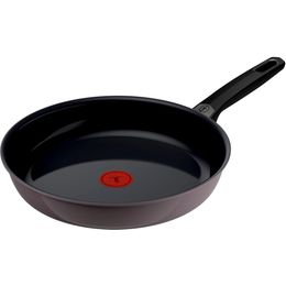 Bratpfanne Tefal "Ceramic Control Grey", schwarz (grau), B:29,8cm H:8,4cm L:47,8cm &Oslash;:28cm, Pfannen, Bratpfanne, Keramikbeschichtung, Induktion, Thermo-Signal Temperaturanzeiger