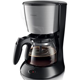 Philips Filterkaffeemaschine "HD7461/20 Daily Collection", silber (silberfarben, schwarz), 1,2 l, 10, Kaffeemaschinen, Aroma-Twister, Tropfstopp, Abschaltautomatik, Schwarz