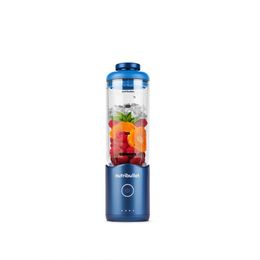 NUTRIBULLET Smoothie-Maker "Flex NBP013BL - zerkleinert Eis & gefrorene Fr&uuml;chte, Blau", blau, B:8,2cm H:39cm T:8,2cm, Zerkleinerer, 590ml, BPA-frei mit Trinkdeckel, USB-C & Trageschlaufe, 15+ Mixzyklen