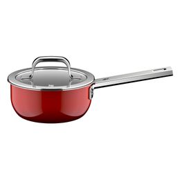 Kasserolle WMF "Fusiontec Mineral Pro", rot, B:21cm H:13cm L:34cm &Oslash;:16cm, T&ouml;pfe, Kasserolle, kratzfeste Oberfl&auml;che, w&auml;rmereduzierende Hohlgriffe, Made in Germany