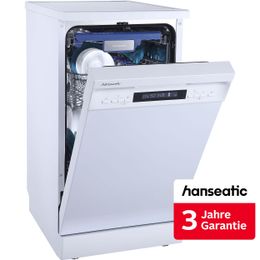 Hanseatic Standgeschirrsp&uuml;ler "HG4585C107636RW", Energieeffizienz: C (A-G), wei&szlig;, B:44,8cm H:84,5cm T:60cm, Geschirrsp&uuml;ler, inkl. 3 Jahre Herstellergarantie