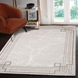 Teppich Sanat "Harmony 3212, auch als L&auml;ufer", beige, B:160cm H:12mm L:220cm, Kunstfaser, Teppiche, Teppich, Wohnzimmer, Kurzflor, modern, abtrakt, Schlafzimmer