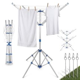 Monzana Aluminium W&auml;schespinne 104x160cm 16m Gesamtleine