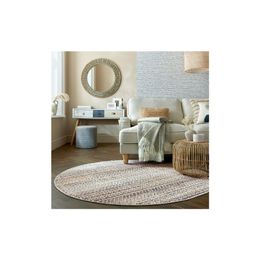 Teppich gestreift Naturfarben &Oslash;140 cm - PERRAN KADIMA DESIGN