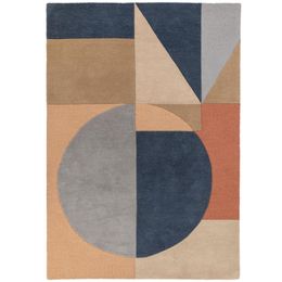 KADIMA DESIGN Wollteppich geometrisch Pastell-Bunt 200 x 290 cm - DEBEN Kadima