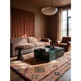Wollteppich Rauten Pfirsich 160 x 230 cm - BRUE KADIMA DESIGN