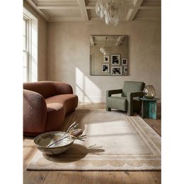 Wollteppich handgetuftet Beige 160 x 230 cm - WENSUM KADIMA DESIGN