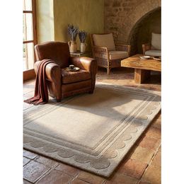 Wollteppich geometrisch Beige 160 x 230 cm - WENSUM KADIMA DESIGN