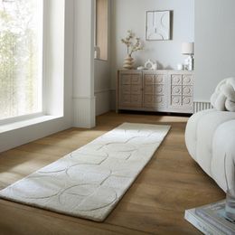 L&auml;ufer Wolle Elfenbein 60 x 230 cm - DEBEN KADIMA DESIGN