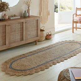 L&auml;ufer Jute Braun-Grau 80 x 230 cm - PLYM KADIMA DESIGN