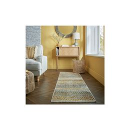 L&auml;ufer gestreift Senfgelb 60 x 230 cm - PERRAN KADIMA DESIGN