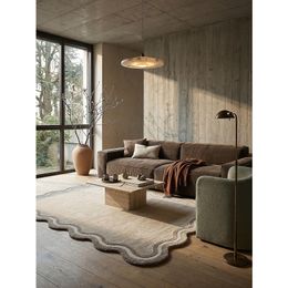 KADIMA DESIGN Wollteppich geometrisch Naturfarben 200 x 290 cm - WINCH Kadima