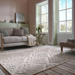 Teppich Wollmischung Hellgrau 200 x 290 cm - GLEN KADIMA DESIGN