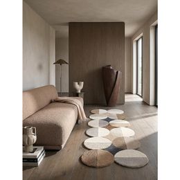 L&auml;ufer Wolle Beige-Braun 80 x 230 cm - HALLEIN KADIMA DESIGN
