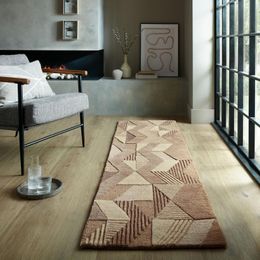 L&auml;ufer geometrisch Braun 60 x 230 cm - ESK KADIMA DESIGN