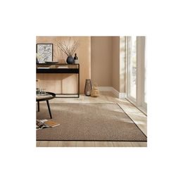 KADIMA DESIGN Jute-Teppich geometrisch Braun-Schwarz 200 x 290 cm - CARRON Kadima