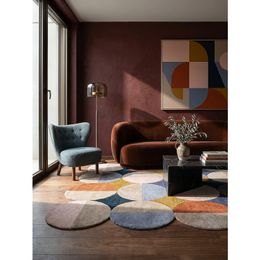 Wollteppich modern Bunt 160 x 230 cm - HALLEIN KADIMA DESIGN