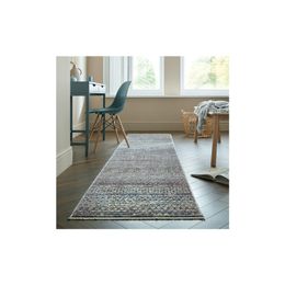 L&auml;ufer gestreift Blau 66 x 300 cm - PERRAN KADIMA DESIGN
