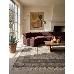 Flachgewebe-Teppich Stern Natur 140 x 200 cm - BERMEO KADIMA DESIGN