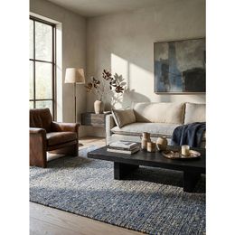 Wollteppich Flachgewebe Blau 160 x 230 cm - OTLEY KADIMA DESIGN