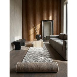 L&auml;ufer geometrisch Grau 80 x 300 cm - ARLEN KADIMA DESIGN