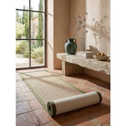 L&auml;ufer Jute Braun-Gr&uuml;n 60 x 230 cm - TRENT KADIMA DESIGN