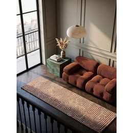 L&auml;ufer geometrisch Terrakotta 80 x 300 cm - ARLEN KADIMA DESIGN