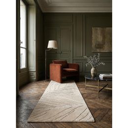 L&auml;ufer Wolle Beige 60 x 230 cm - LEVEN KADIMA DESIGN