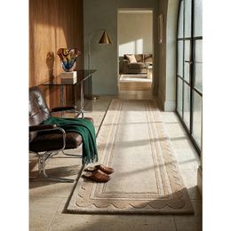 L&auml;ufer Wolle Beige 80 x 230 cm - WENSUM KADIMA DESIGN
