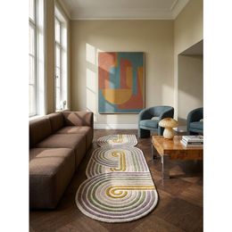 L&auml;ufer Wolle Gr&uuml;n 80 x 300 cm - SOAR KADIMA DESIGN