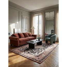 Wollteppich Orient Rosa-Schwarz 120 x 170 cm - SOAR KADIMA DESIGN