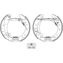 Hella Bremsbackensatz 8db355004241 f&uuml;r FERRARI Citro&euml;n Peugeot