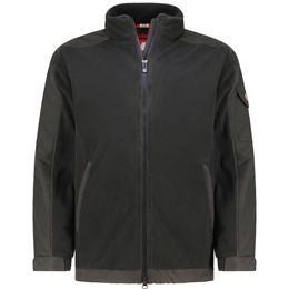 Herren Gro&szlig;e Gr&ouml;&szlig;en | Wellensteyn Fleecejacke "Jet Jacket" im Materialmix Farbe schwarz Gr&ouml;&szlig;e: 4XL