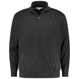 Herren Gro&szlig;e Gr&ouml;&szlig;en | Tommy Hilfiger Strickjacke aus Baumwolle Farbe schwarz Gr&ouml;&szlig;e: 5XL