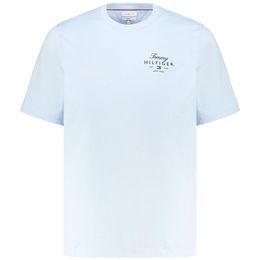 Herren Gro&szlig;e Gr&ouml;&szlig;en | Tommy Hilfiger T-Shirt mit Label-Print Farbe hellblau Gr&ouml;&szlig;e: 4XL