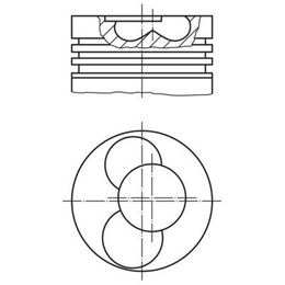 Mahle Kolben 0282100 f&uuml;r Zylinder 5 CUPRA