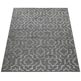 Paco Home Outdoorteppich, Grau, Textil, Rechteckig, 120x170 cm, strapazierf&auml;hig, f&uuml;r Fu&szlig;bodenheizung geeignet, Teppiche & B&ouml;den, Teppiche, Outdoorteppiche