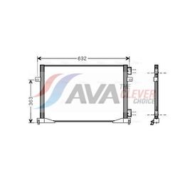 AVA QUALITY COOLING Kondensator, Klimaanlage rta5400 f&uuml;r Opel Vaughall RENAULT
