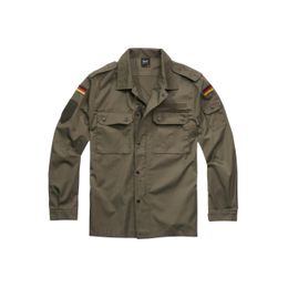 Kurzarmhemd Brandit "Brandit Herren BW Feldbluse", Herren, Gr. XL, US-Gr&ouml;&szlig;en, olive, 80% Polyester, 20% Baumwolle, unifarben, normal, Hemden
