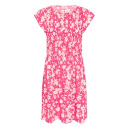 Midikleid Saint Tropez "Kleid GislaSZ", Damen, Gr. M, N-Gr, pink (fandango small ditsy florals), Obermaterial: 100% Viskose LENZING ECOVERO CV LenzEcov., Kleider Midikleid