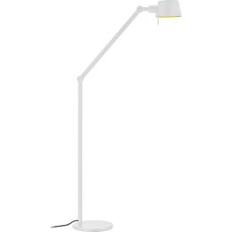 Stehlampe "MEDO", wei&szlig;, 1, H: 93cm, 1 Stk., HELL H&Ouml;LLISCH GUTES LICHT, Leuchten, Fusstrittschalter, In der H&ouml;he einstellbar, Stehlampe