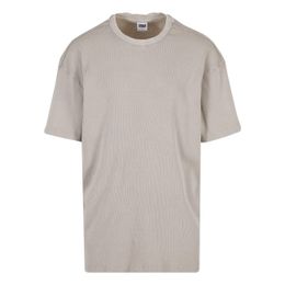 T-Shirt Urban Classics "Urban Classics Washed Rib Tee", Jungen, Gr. L, cloud, 95% Baumwolle, 5% Elasthan, unifarben, oversize, Rundhals, Shirts T-Shirt