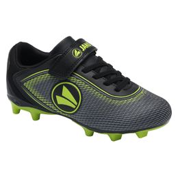 Fu&szlig;ballschuh Jako "J-SFG COURSE EV", M&auml;dchen, Gr. 30, jetschwarz, lime, Synthetik, Textil, Schuhe Fu&szlig;ballschuh, f&uuml;r Rasenpl&auml;tze, f&uuml;r Kinder