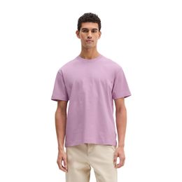 Marc O'Polo T-Shirt MARC O'POLO "aus schwerem Bio-Baumwoll-Jersey", Jungen, Gr. XL, scatterot orchid, Obermaterial: 100% Baumwolle, unifarben, Basic, loose fit, Rundhals, Shirts T-Shirt